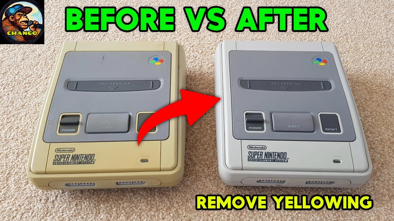 Simplest Way To Restore Nintendo SNES So It Looks Brand New - YouTube
