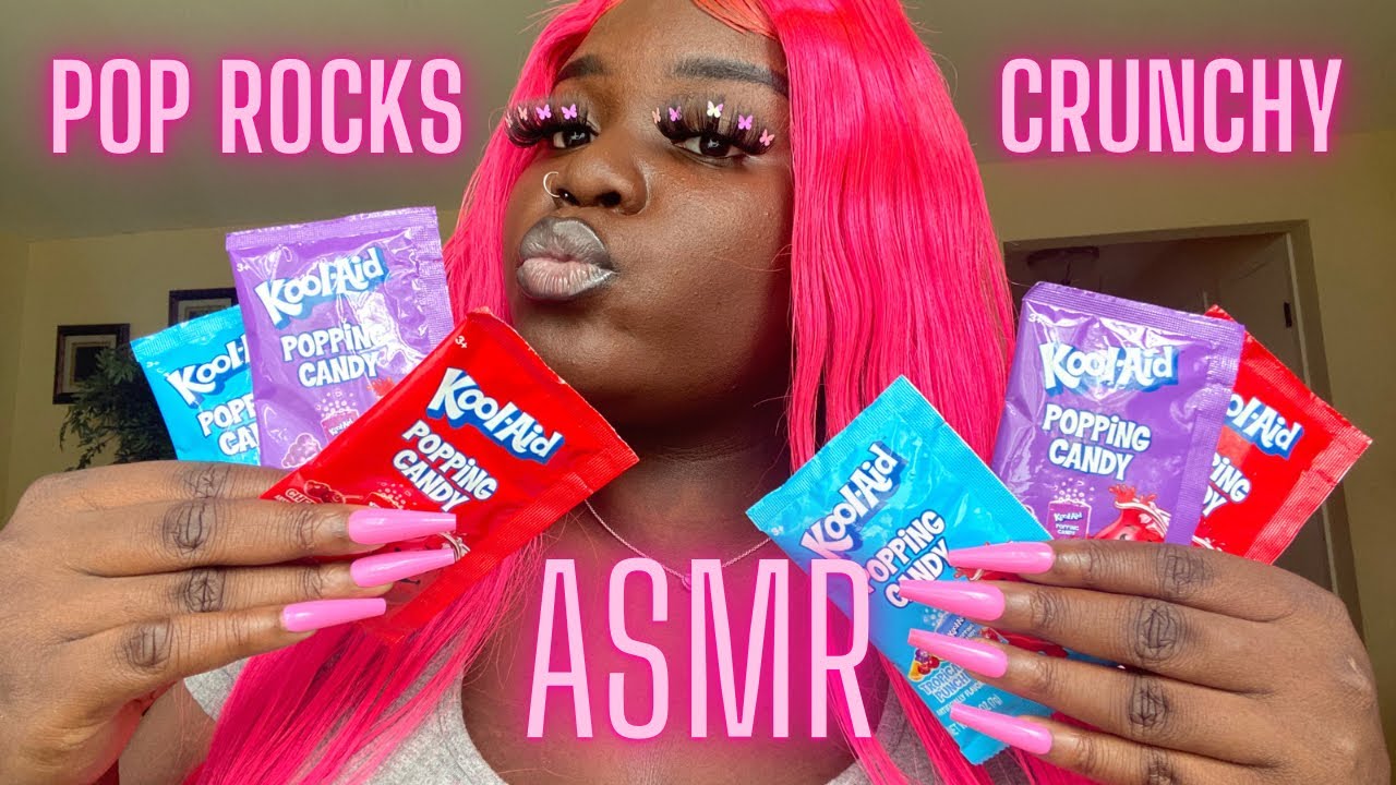 ASMR | KOOL-AID POP ROCKS ️ CANDY EATING MOUTH 👄 SOUNDS ASMR - YouTube