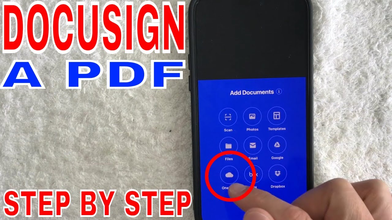 How To DocuSign A PDF 🔴 - YouTube