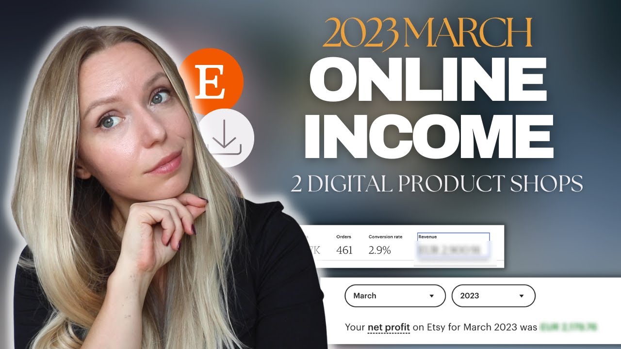 How much I made online selling digital products on Etsy in March 2023 ...