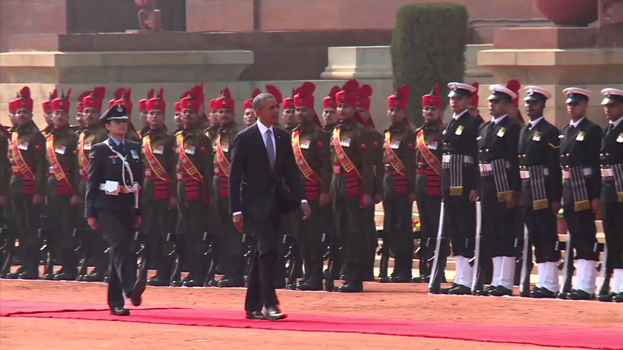 Ceremonial welcome of President Barack Obama of the United States of ...