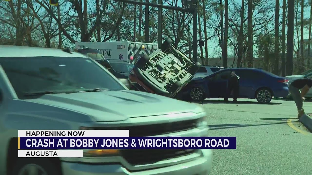 Crash slows traffic at I-520, Wrightsboro Rd. - YouTube
