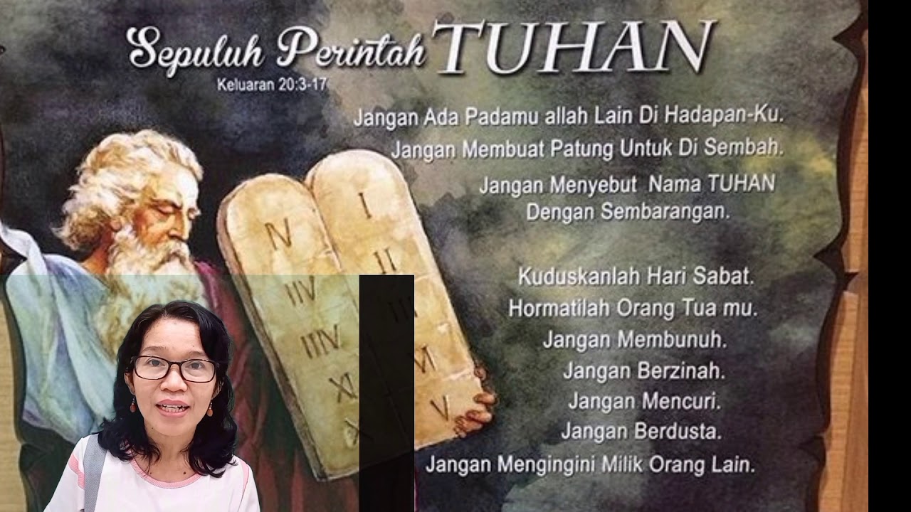 10 Perintah Tuhan dan artinya: Cerita Alkitab untuk Sekolah Minggu ...