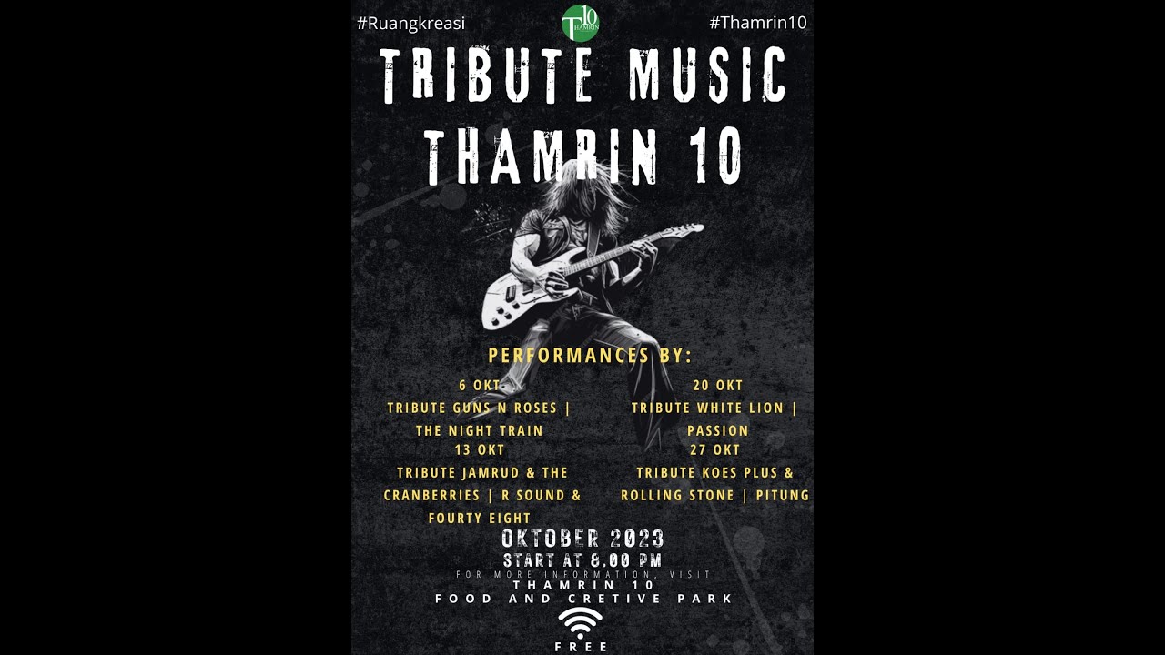 TRIBUTE MUSIC THAMRIN 10 F&CP Tribute Guns N Roses By THE NIGHT TRAIN 6 ...