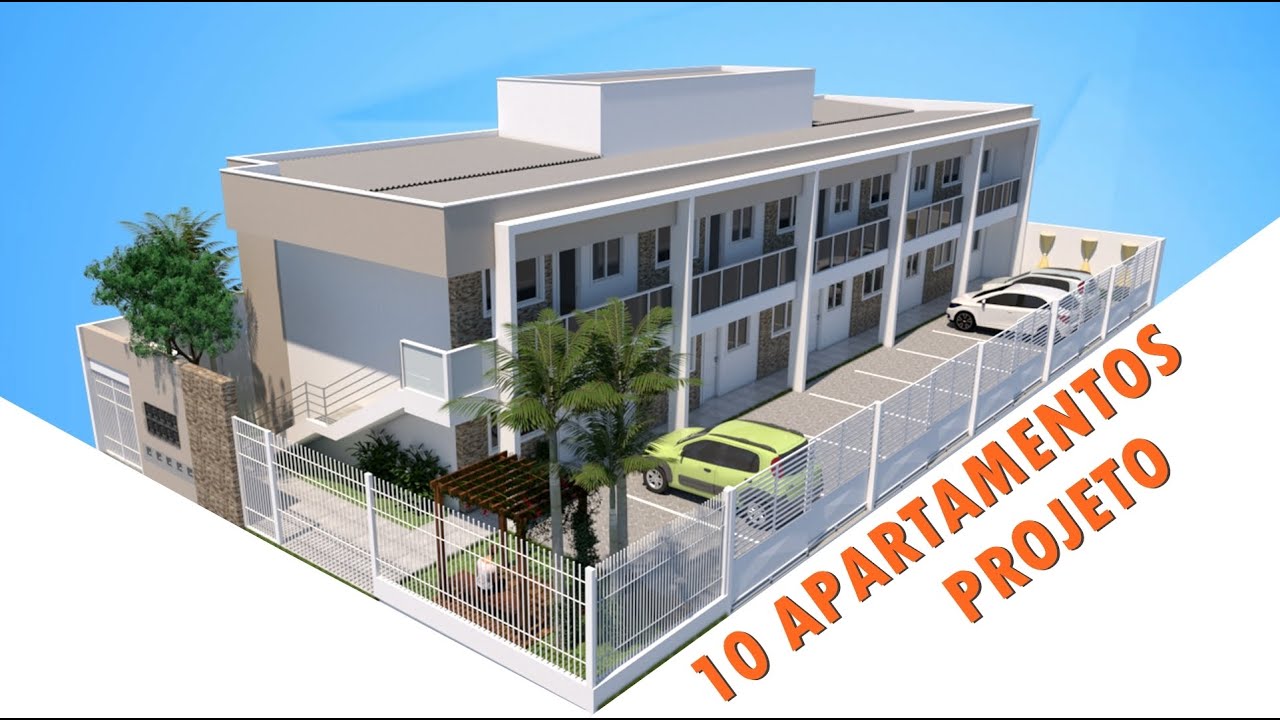 PROJETO COM 10 APARTAMENTOS | 1 QUARTO PARA INVESTIMENTO | KITNET PARA ...