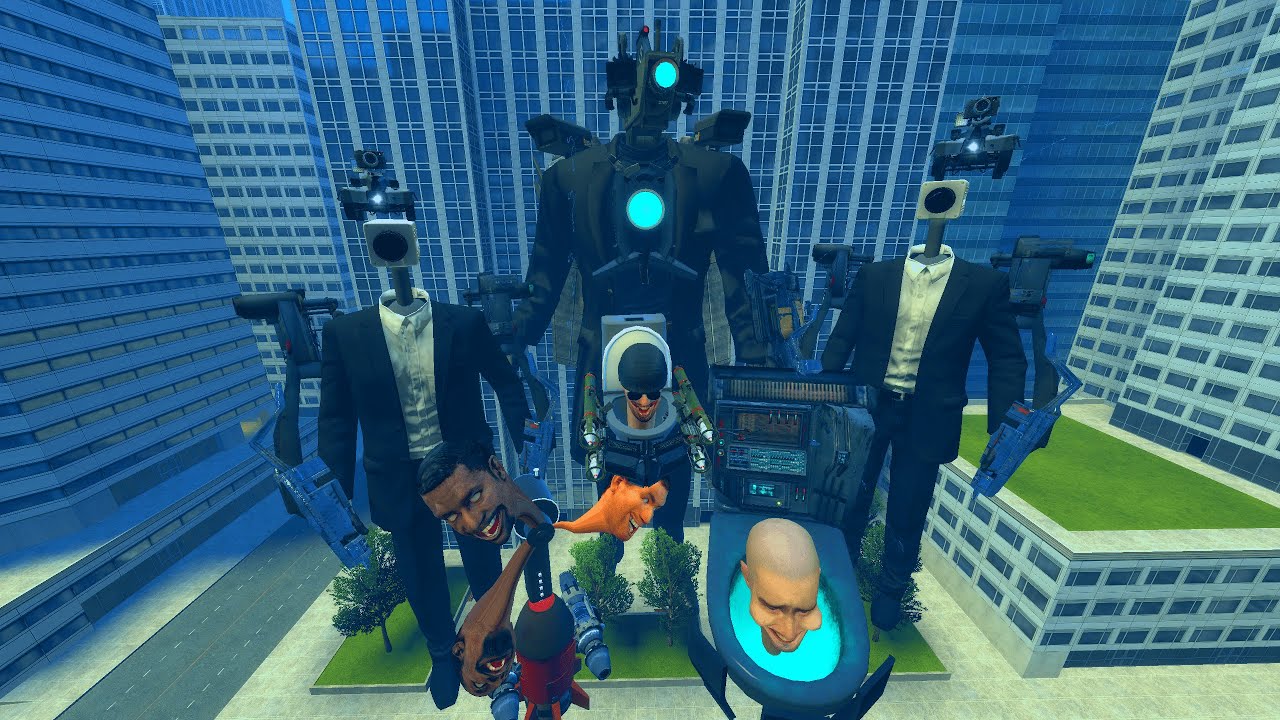 NEW CAMERAMAN MECHA BOSS VS ALL SKIBIDI TOILET, CAMERA MAN, TV MAN, AND ...