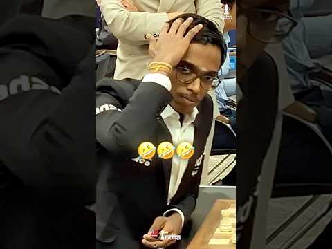 Pragg TROLLS his Opponent during the Game 🤣🤣 #chess #praggnanandhaa