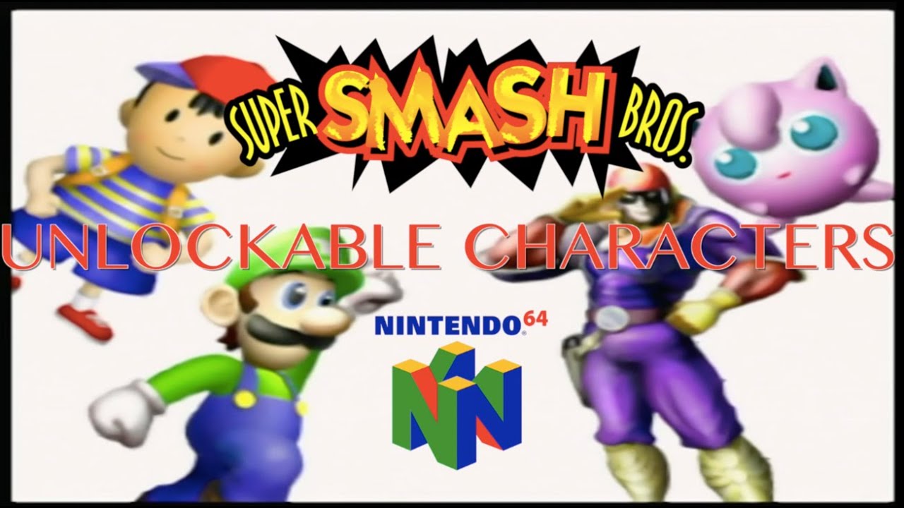 The Very First UNLOCKABLE CHARACTERS in SMASH BROS!! - YouTube