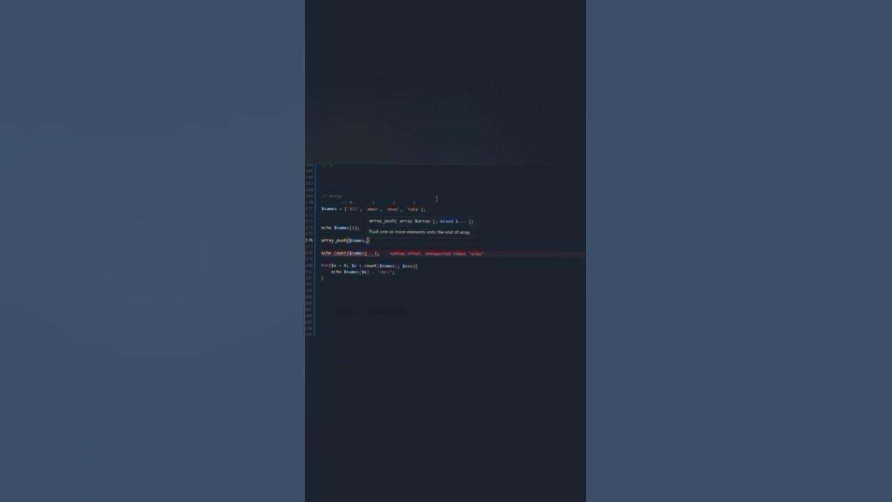 Php/Laravel array_push function in PHP - YouTube