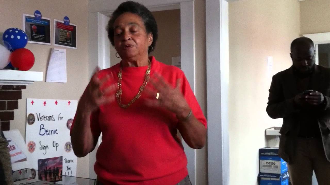 Miss Virginia Sanders Speech to Volunteers, Bernie's Office, Columbia ...