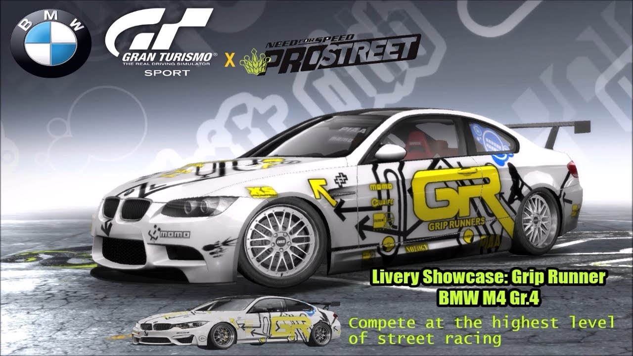 GT Sport - Livery Showcase: Grip Runners (NFS ProStreet) #1 | BMW M4 Gr ...