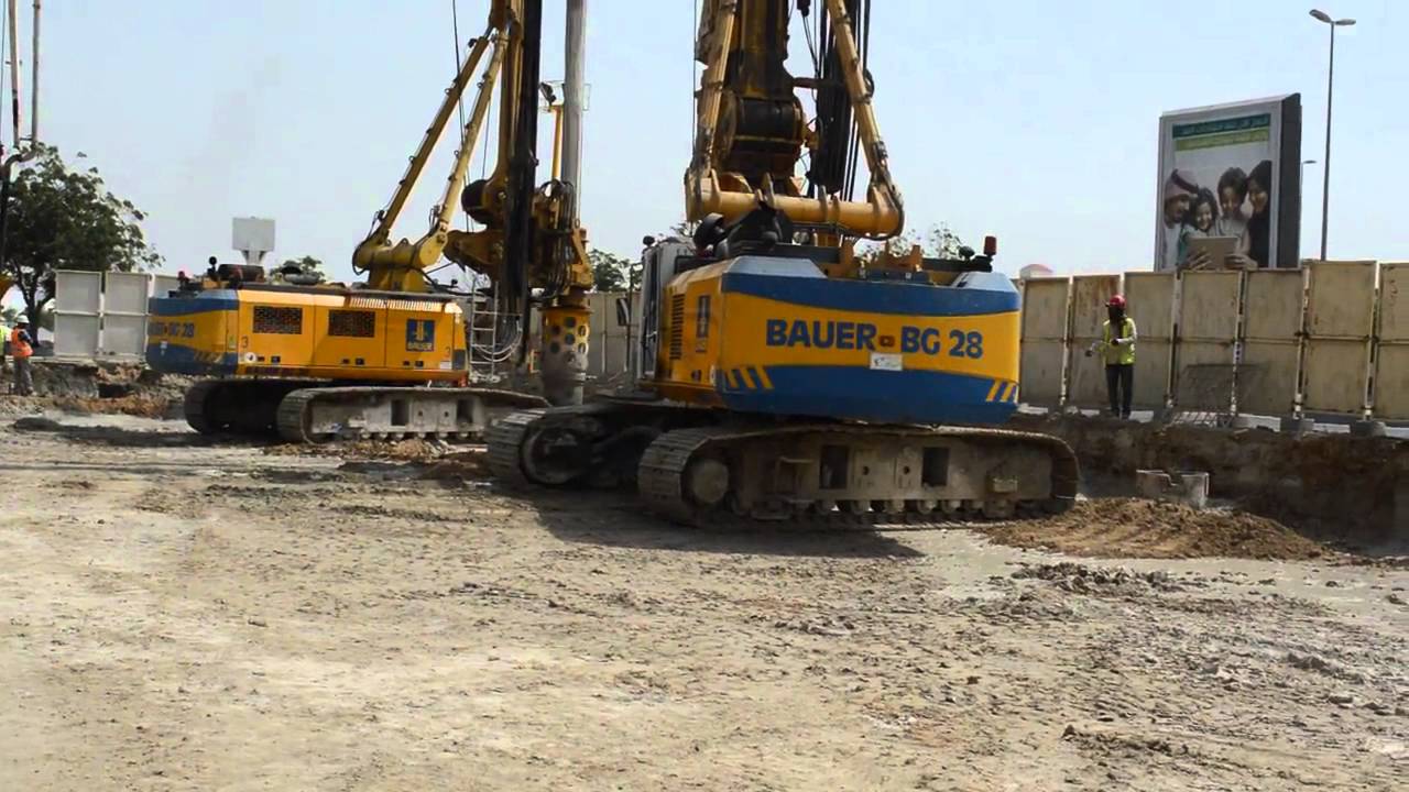 Construction Process of the Secant Piles - YouTube