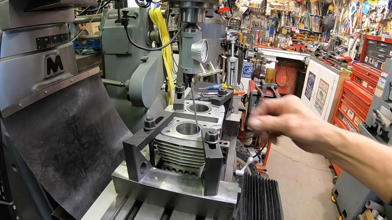Motorcycle Cylinder boring , Honda CB175 - YouTube