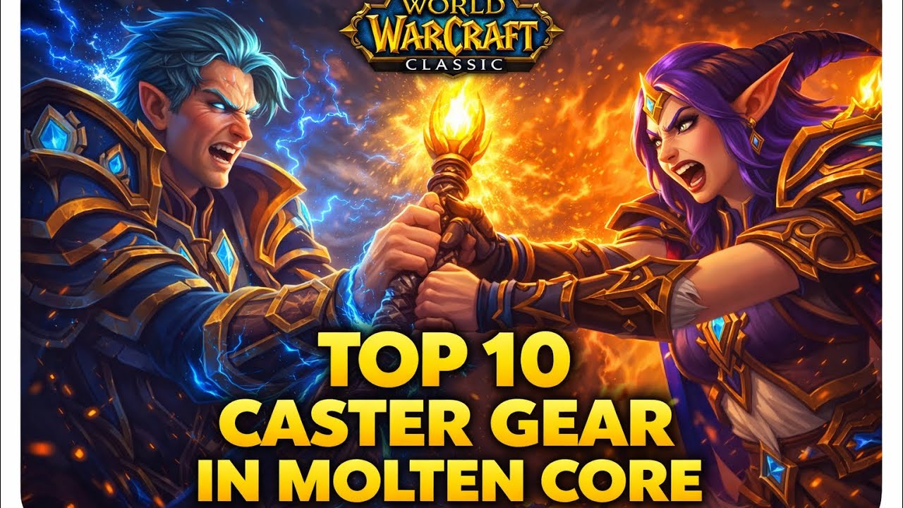 Top 10 Most POWERFUL Caster Gear From Molten Core - YouTube