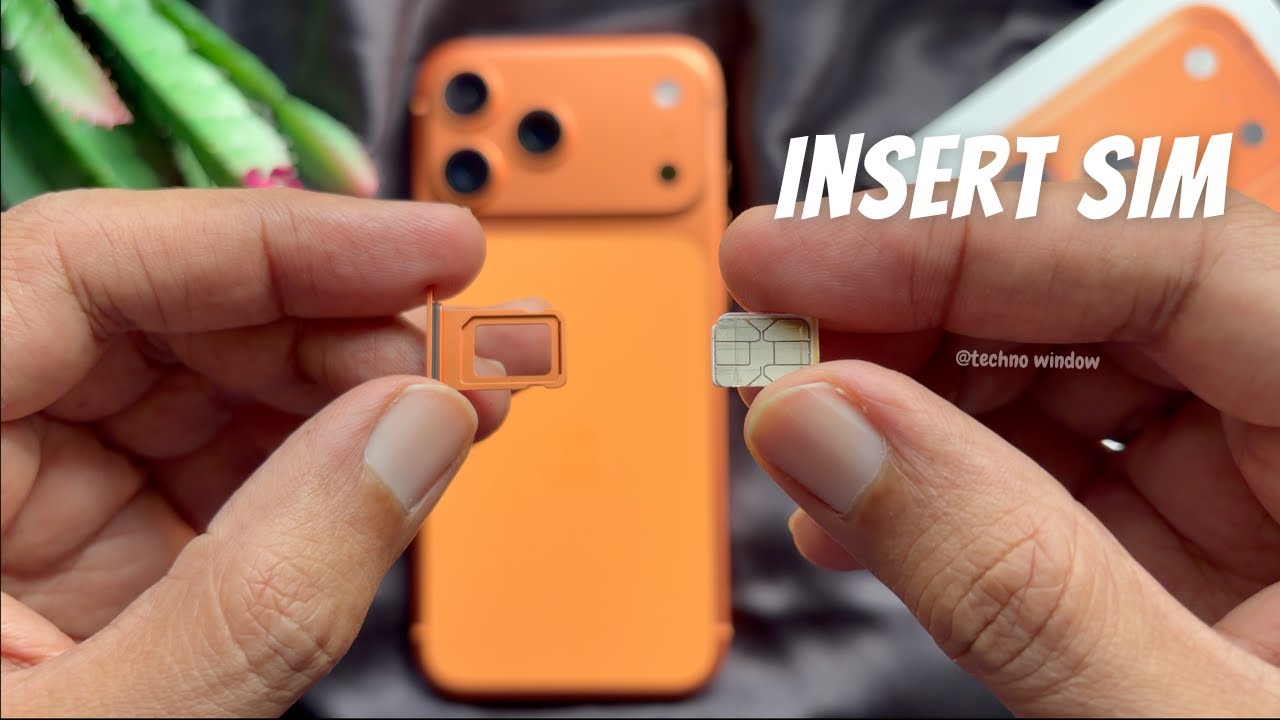 How To Insert SIM Card in iPhone 17 Pro Max - YouTube