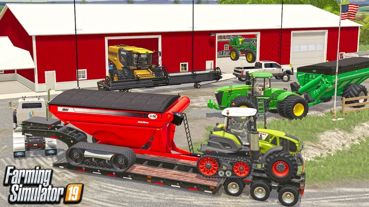 HIRED HAND WORK | JIM GOT A NEW GRAIN CART RIG (FARM SAVE ROLEPLAY ...