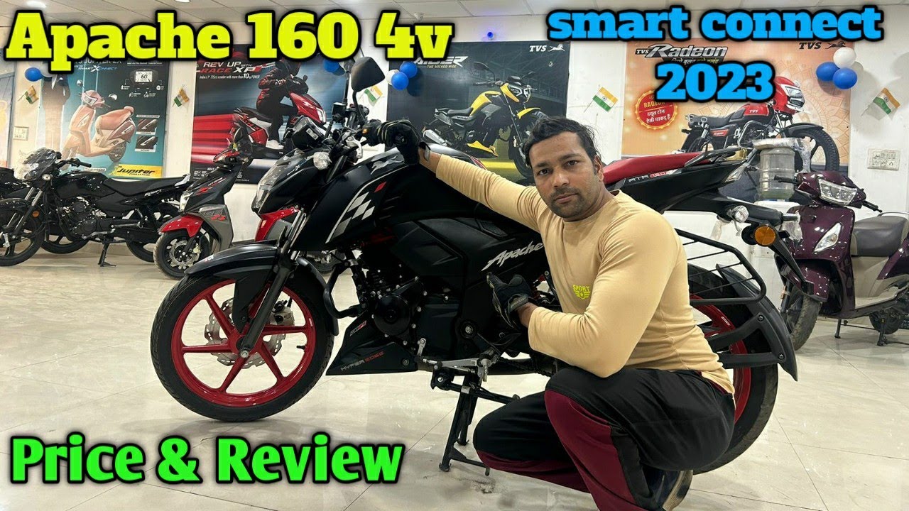 Apache 160 4v new model 2023 on road price milage - YouTube