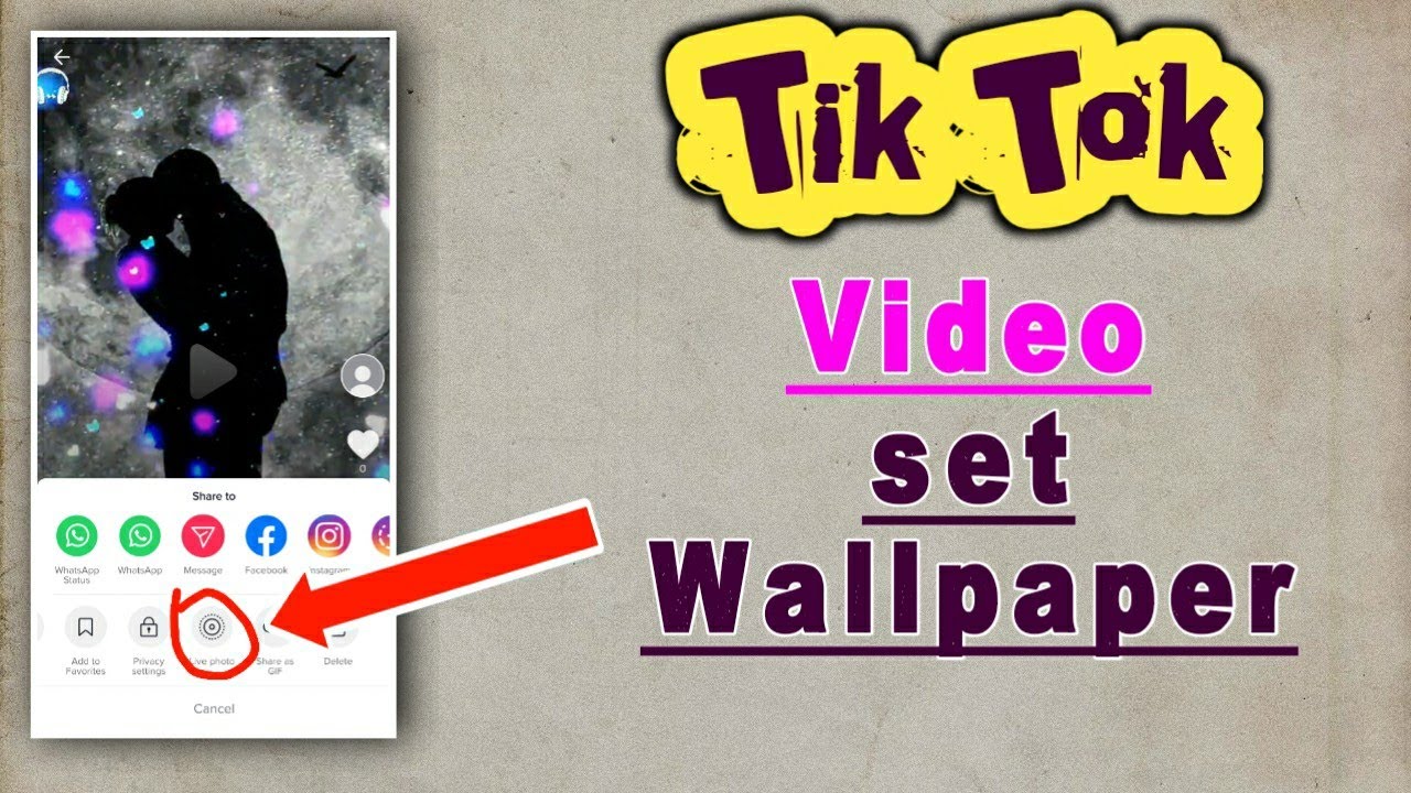 How set Tiktok video mobile home screen wallpaper in Telugu | Tik tok ...