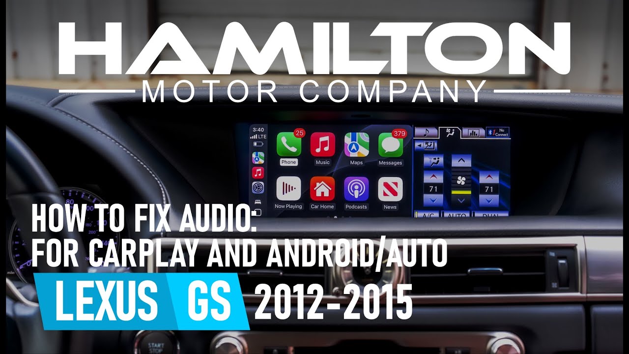2012-2015 Lexus GS Hamilton Upgrade Kit: How to Get Audio Working - YouTube