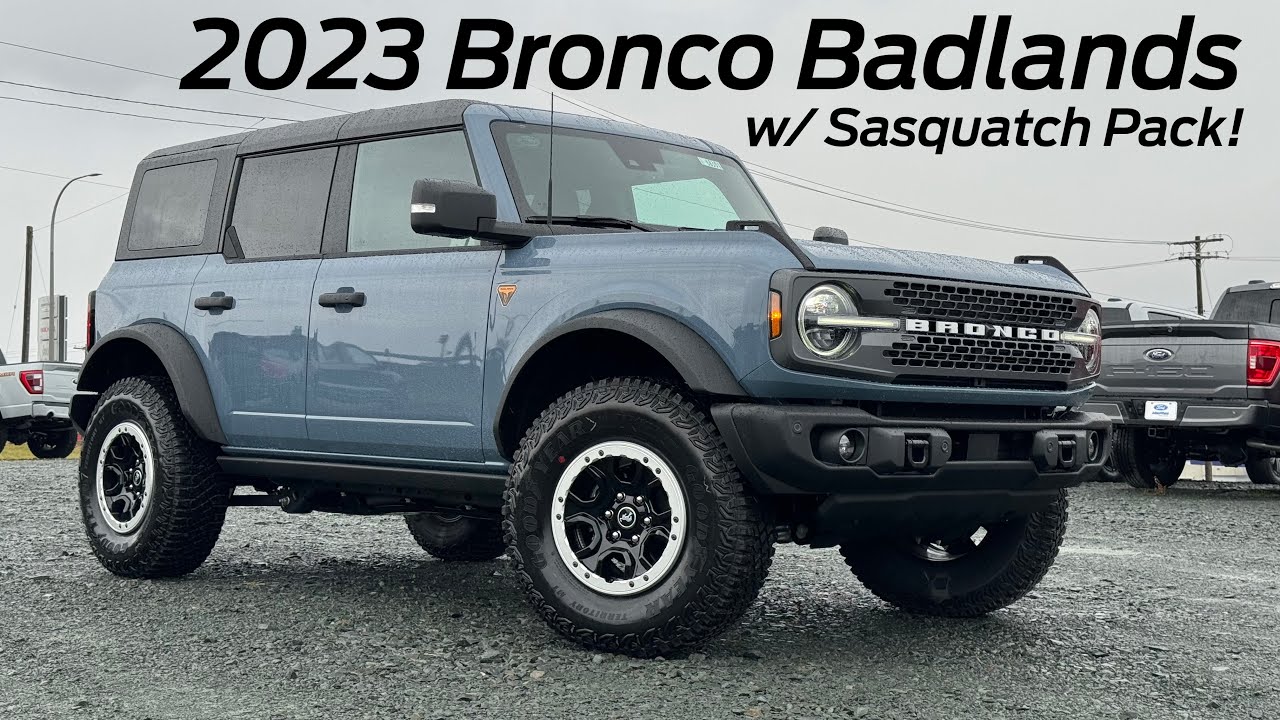 Azure Grey 2023 Ford Bronco Badlands Review - YouTube