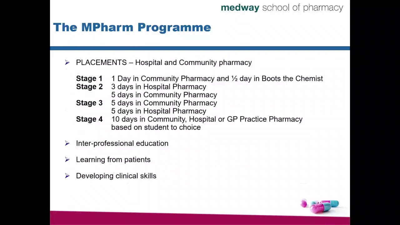 MPharm and MPharm with Foundation course structure and entry ...