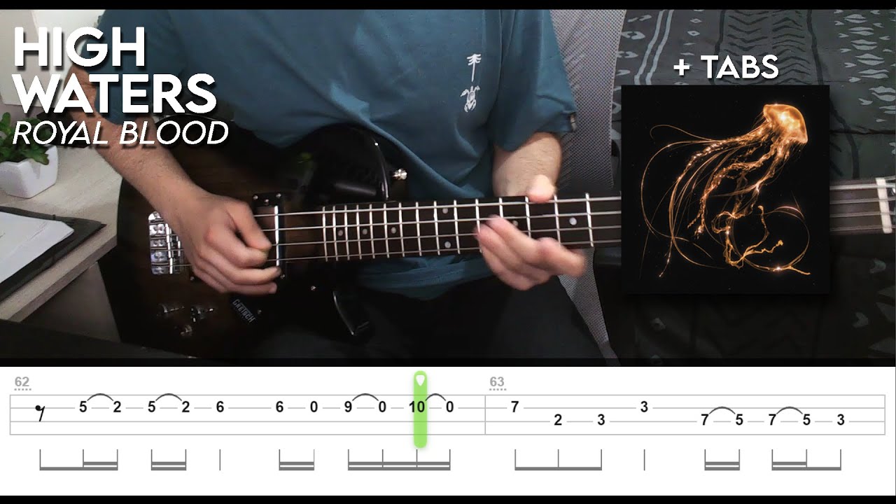 High Waters - Royal Blood (Bass Cover + Play Along TABS)