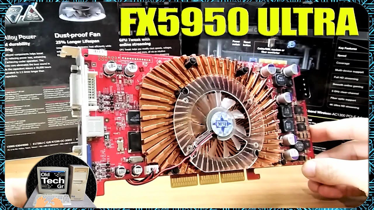 NVIDIA MSI GeForce FX5950 Ultra 256MB DDR AGP 8x GPU Graphics Card ...