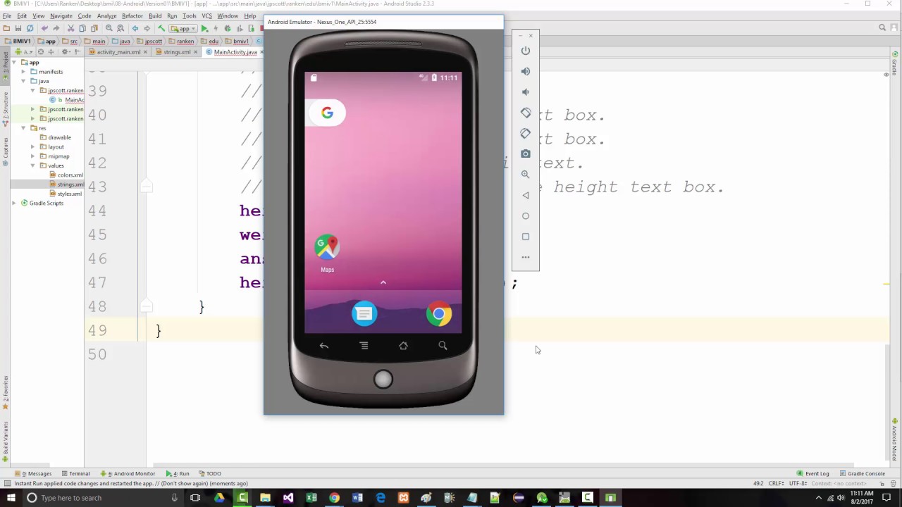 AWD1112 - BMI08 - Android Version - Part02 - YouTube