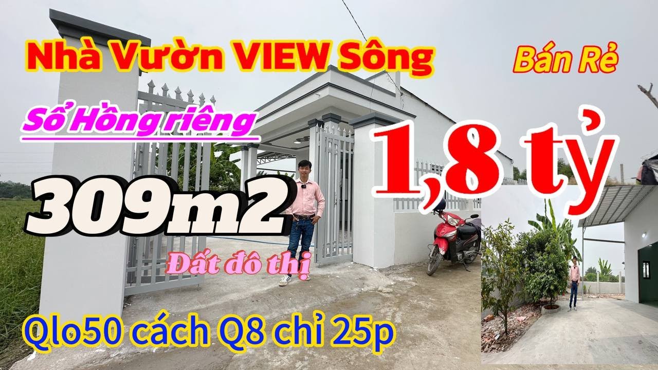 Quá Sức Tưởng _ Nhà Vườn 309m2 Đất Đô Thị VIEW Sông giá chỉ 1,8 tỷ hẻm ...