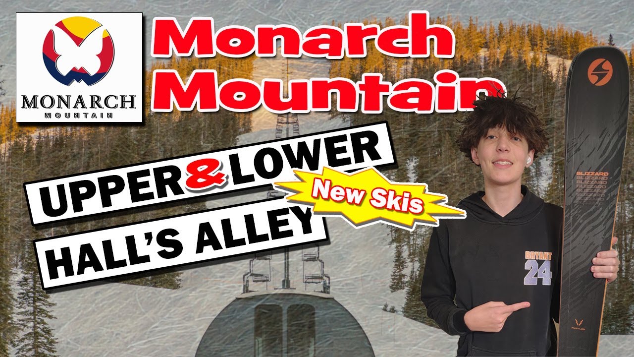 Monarch Mountain SKIING Upper & Lower Hall's Alley - YouTube