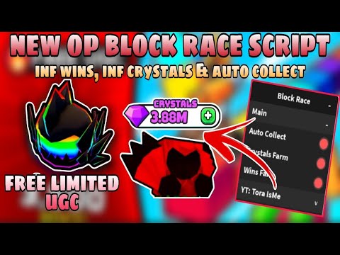 New OP [FREE LIMITED UGC] Block Race Script | Inf Wins & Crystals ...