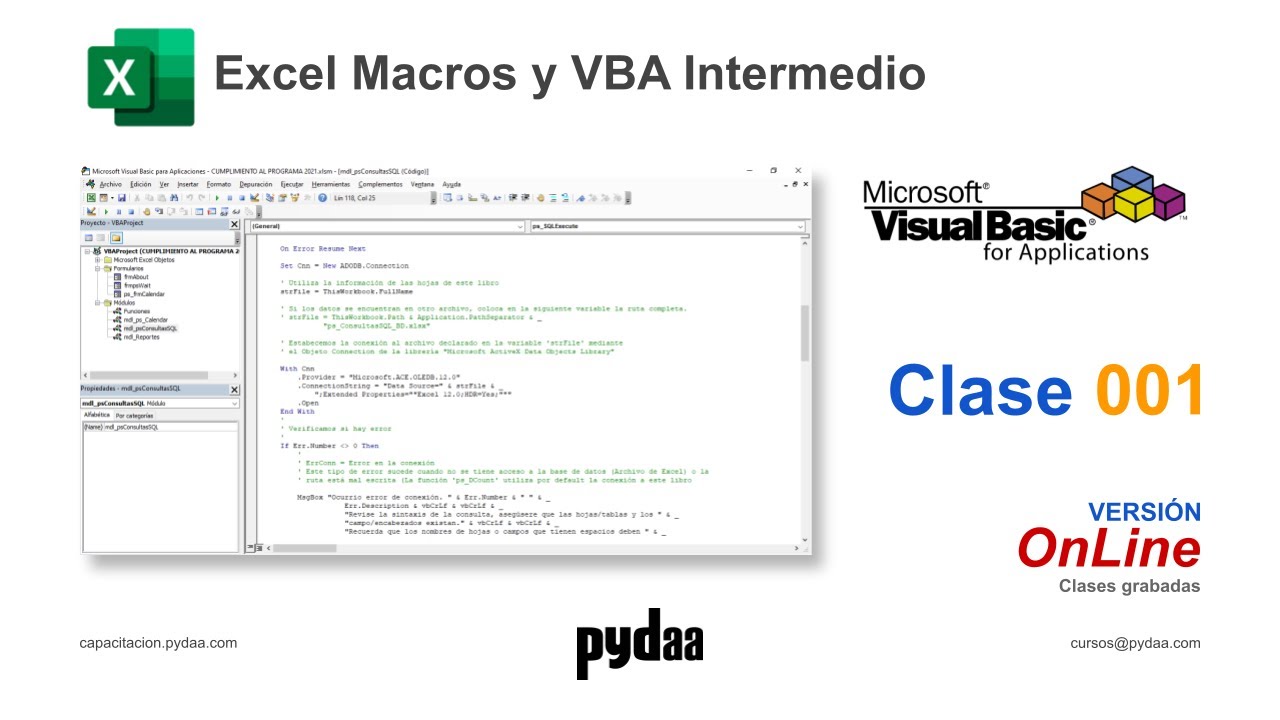Excel Macros y VBA Intermedio Clase 001 - YouTube