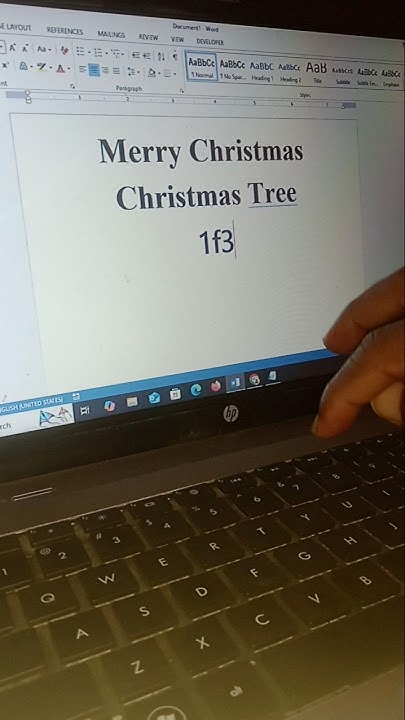 Merry Christmas tree shortcut key in Microsoft word #shortcutkeys # ...