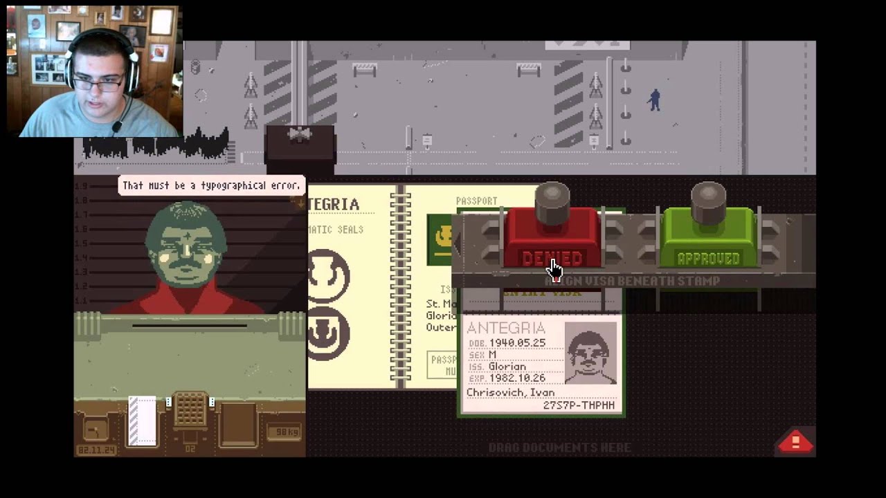 Stamping All The Documents | Papers Please #1 - YouTube