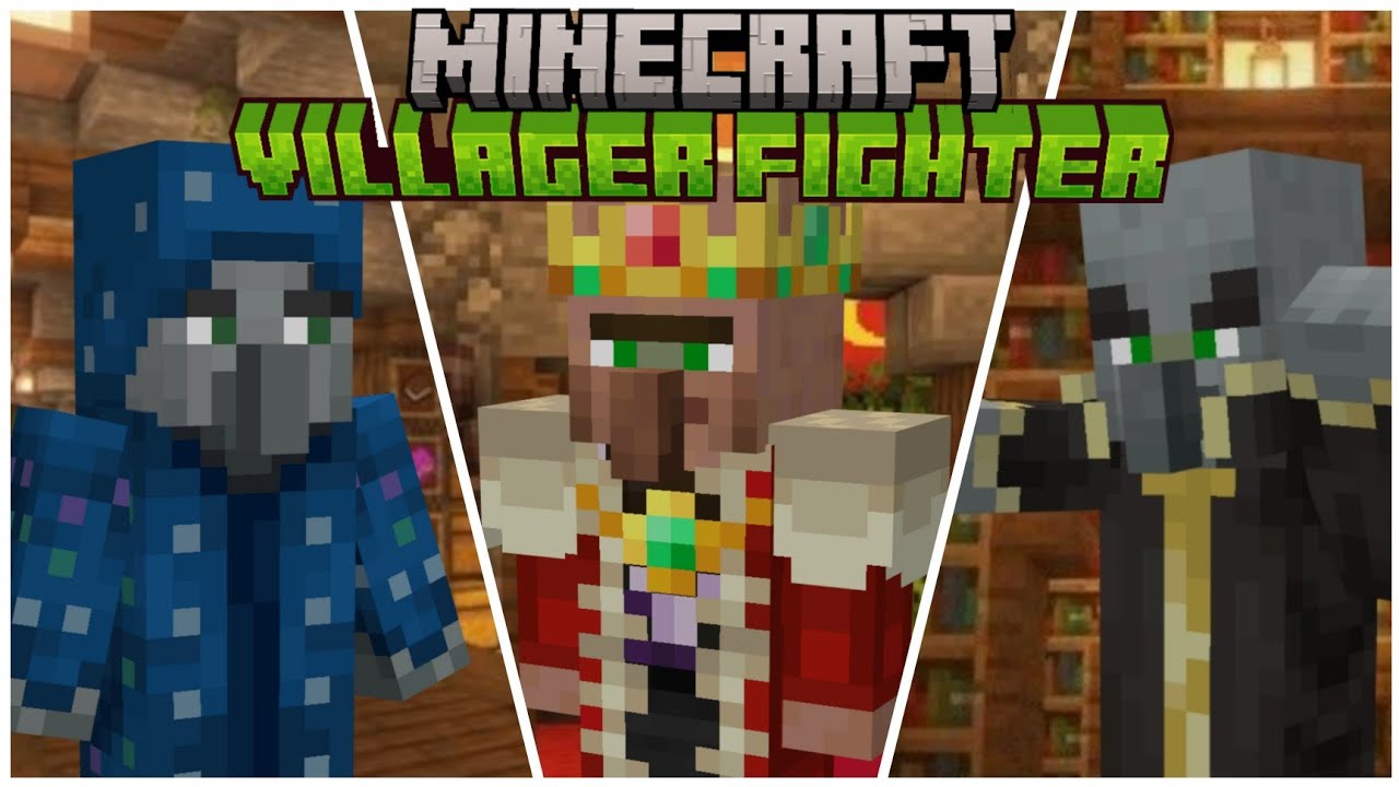 New Villager Fighter 1.20 v3 Add-on For Minecraft Bedrock Edition - YouTube