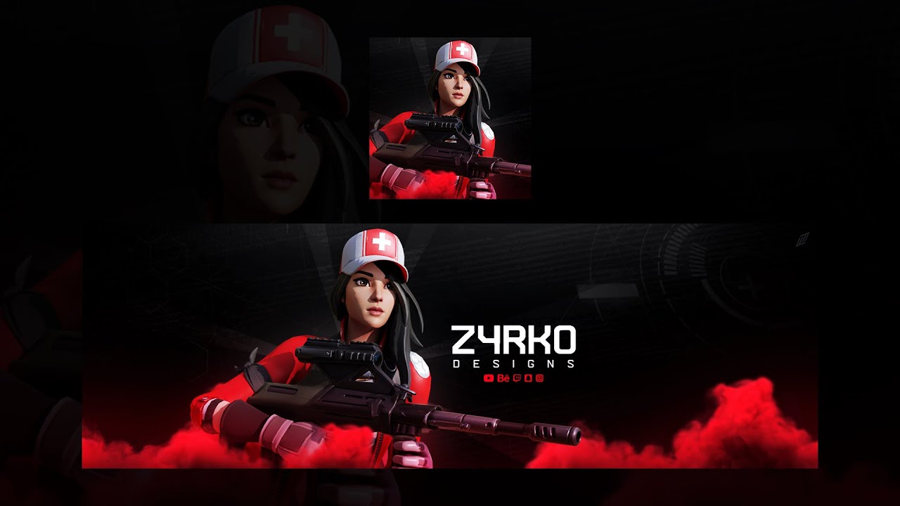 Fortnite Header Template 2020 | Free Gaming Header By Z4RKO - YouTube