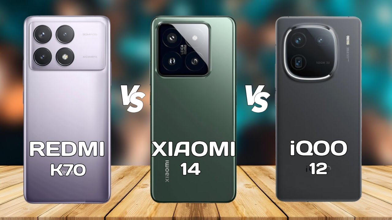 Redmi k70 Vs Xiaomi 14 Vs iQOO 12 - YouTube