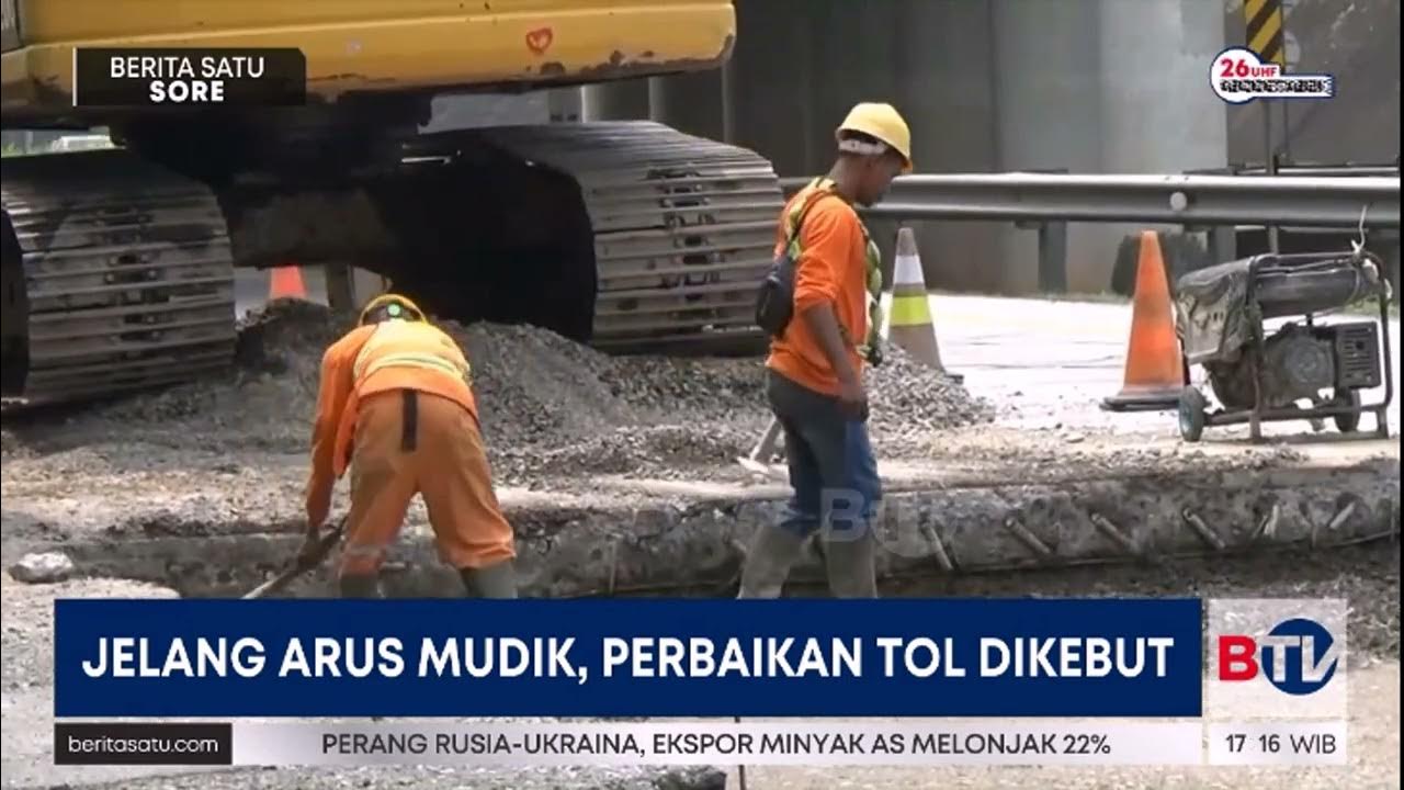 Perbaikan Jalan Tol Cipali Hadapi Arus Mudik Lebaran 2023 - YouTube