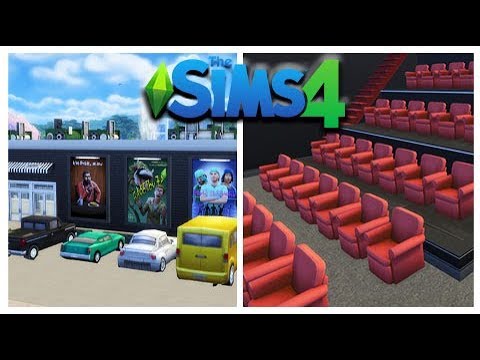 THE SIMS 4 SPEED BUILD | Movie Theater 50x40 $230K - YouTube