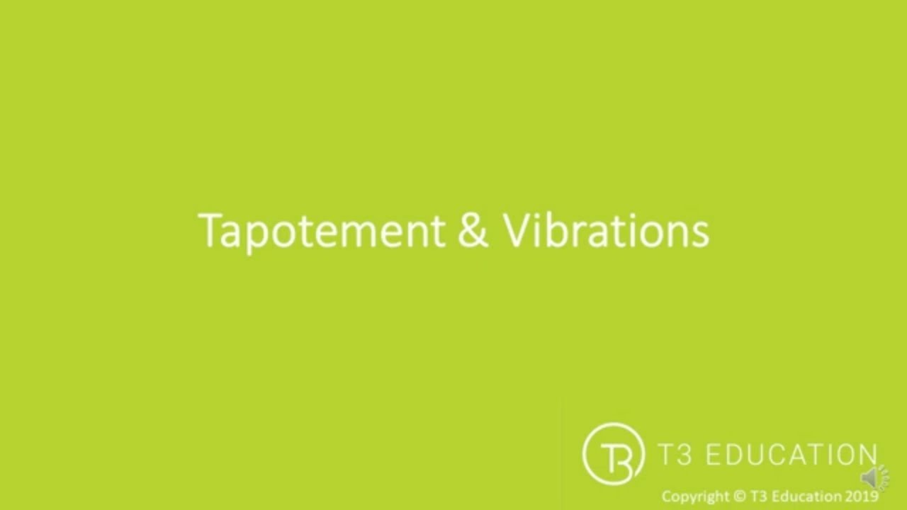 General Massage: Introduction To Tapotement & Vibration - YouTube