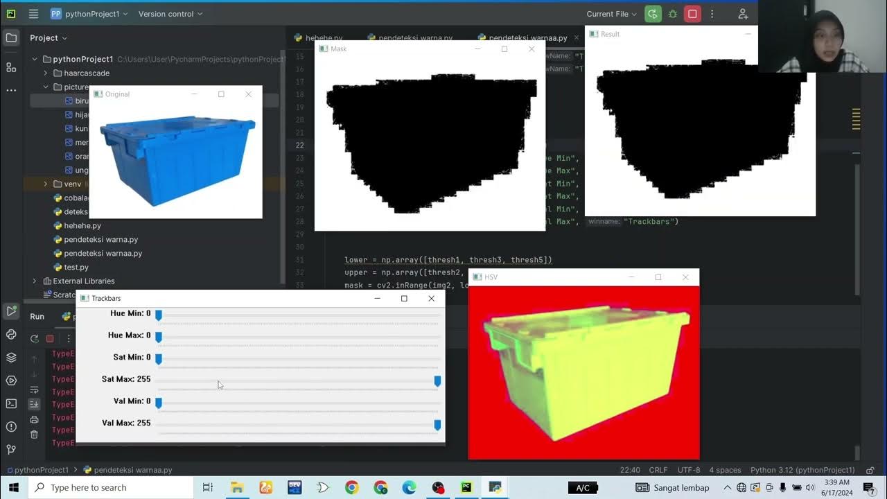 PRESENTASI MINI PROJECT SISTEM DIGITAL PENDETEKSI WARNA MENGGUNAKAN PYTHON-PYCHARM - YouTube