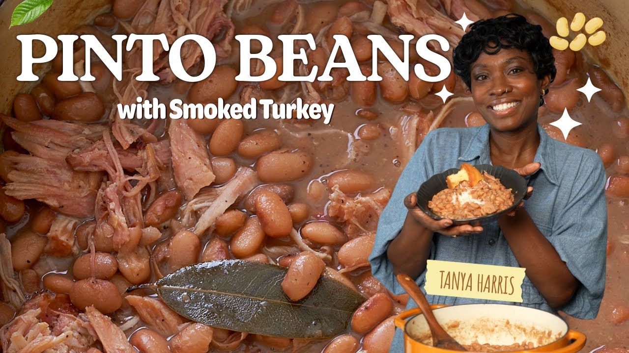 Pinto Beans Recipe (with Smoked Turkey) - One Pot Comfort Food - YouTube