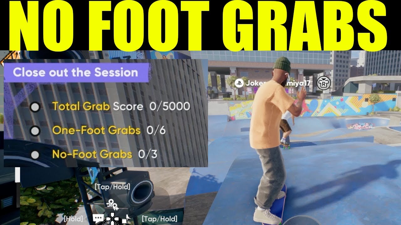 Skate 4 - how to one foot grab & no foot grab | close out the session ...