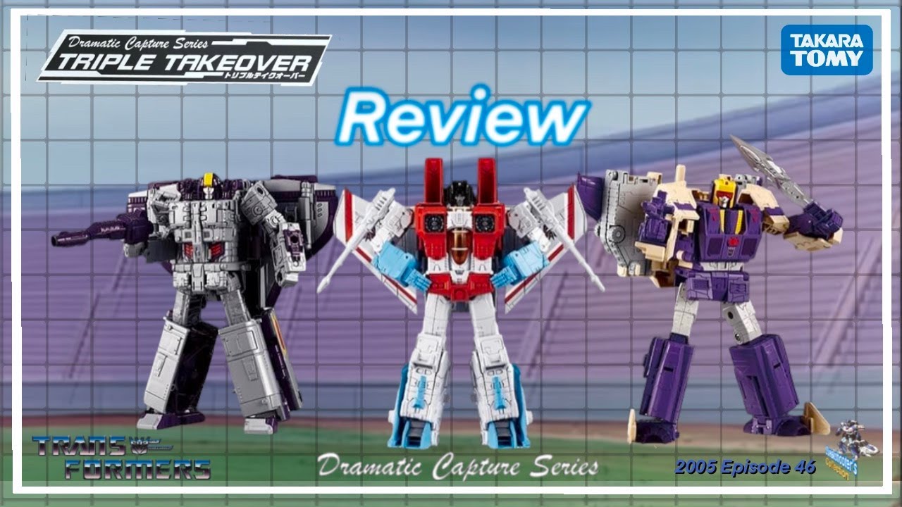 Takara Tomy Transformers Dramatic Capture Series Triple Takeover Review ...