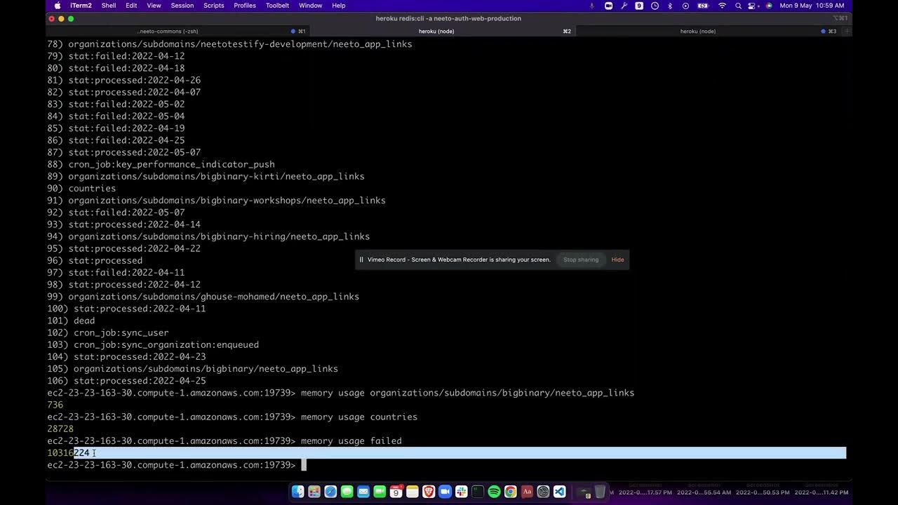 Debugging high memory usage of Redis in neeto application - YouTube