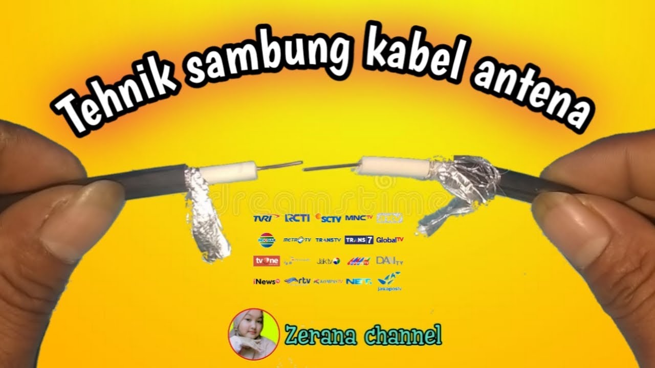 Begini cara sambung kabel antena tv yang benar biar jernih - YouTube