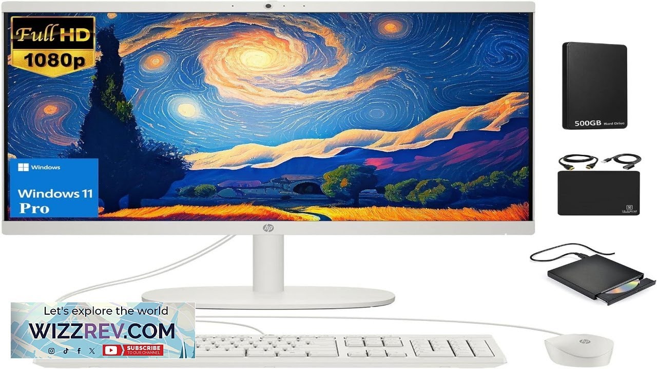 HP All-in-One Desktop Computer 2024 21.5" FHD Display 16GB RAM 1TB ...