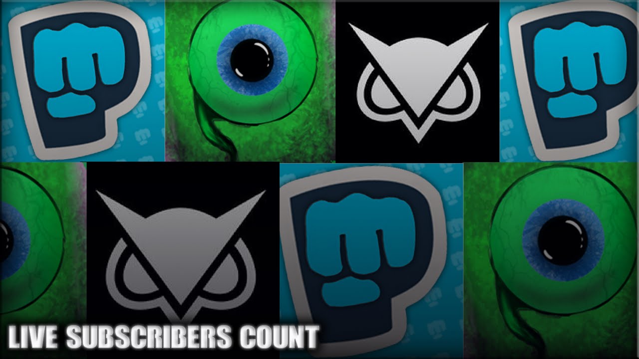 Live Subscribers Count- PewDiePie, Jacksepticeye, VanossGaming and KSI ...