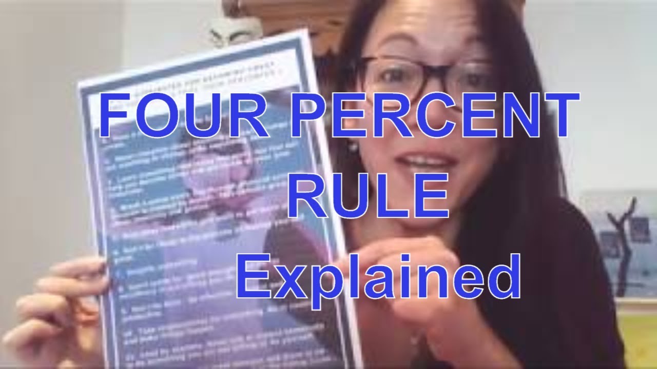 What Is A Four Percenter The Four Percent Rule Explained YouTube