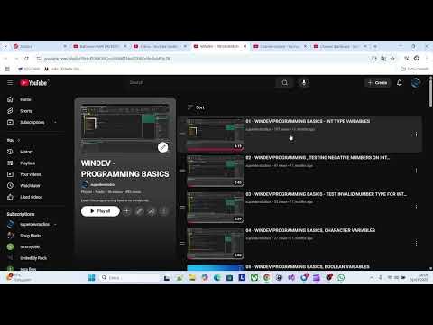 WINDEV ENGLISH TUTORIAL COURSE PROGRAMMING BASICS - YouTube